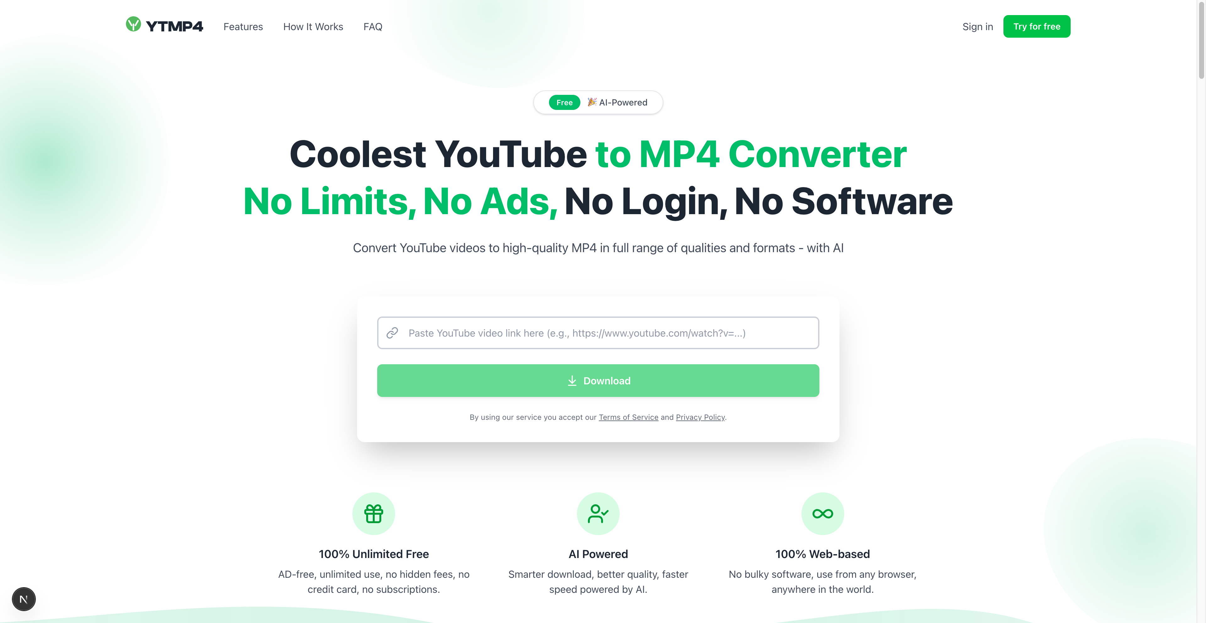 Coolest YouTube to MP4 Converter - YTMP4